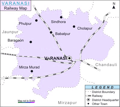 Rail-Map-india: varanasi-railway-map