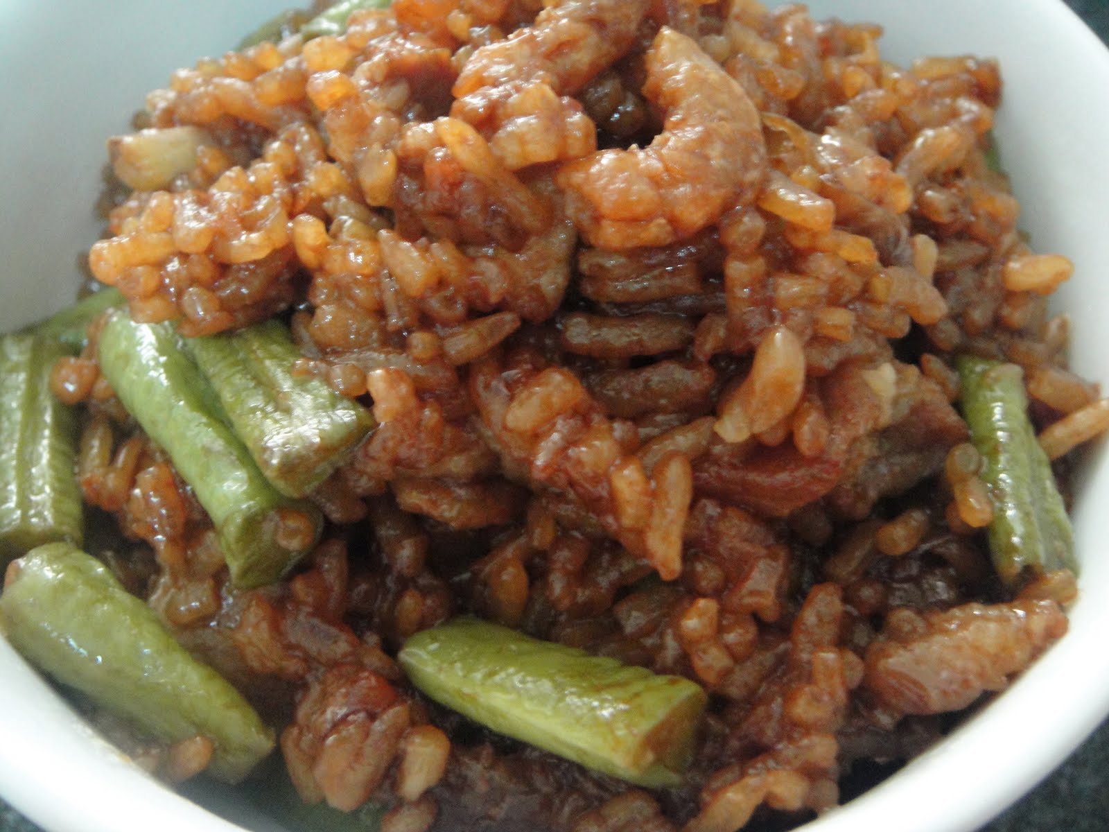ReeseKitchen: Long Bean Rice ~ My Mum's Style