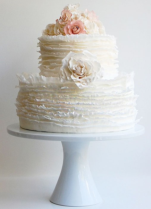Foodie + Life Photos and Recipes: Rose Frill Cake