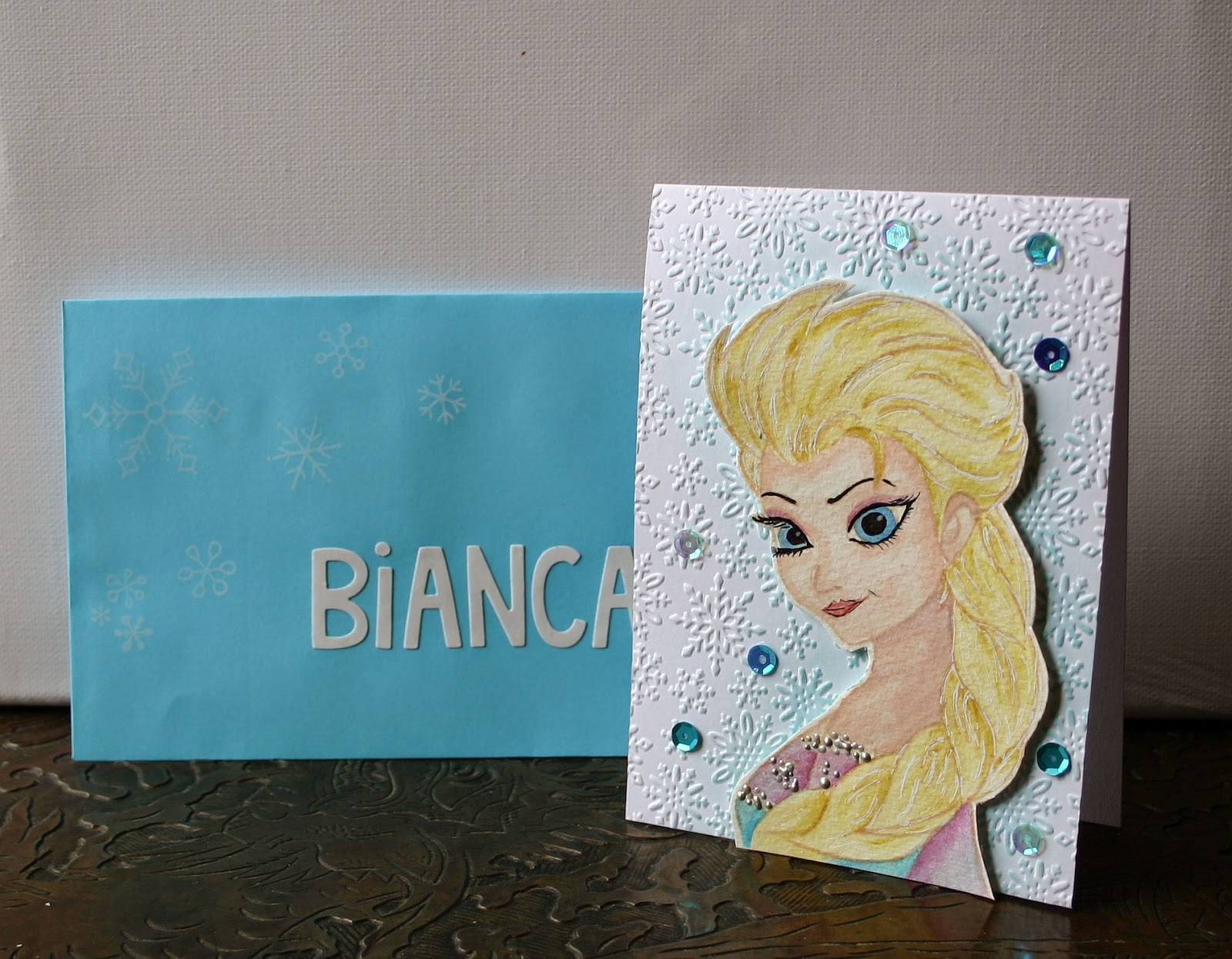 Ela est là: Elsa Birthday card (Frozen)