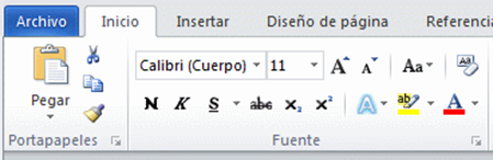 Características para formatear un texto