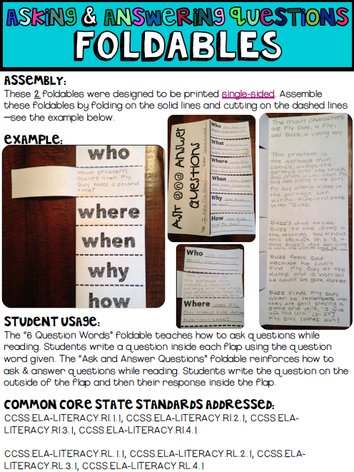 Crystal's Classroom: Reading Foldables