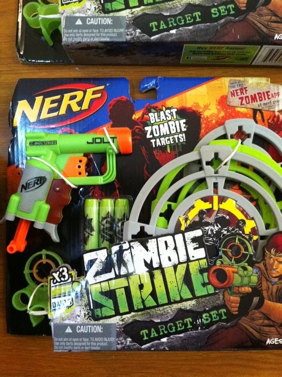 HJ Reviews: NERF ZombieStrike Target Set Boxing Art