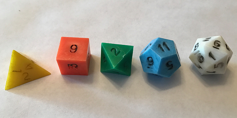 Portcullis - Fanzine: Polyhedral Dice: Keeping It Strictly Platonic