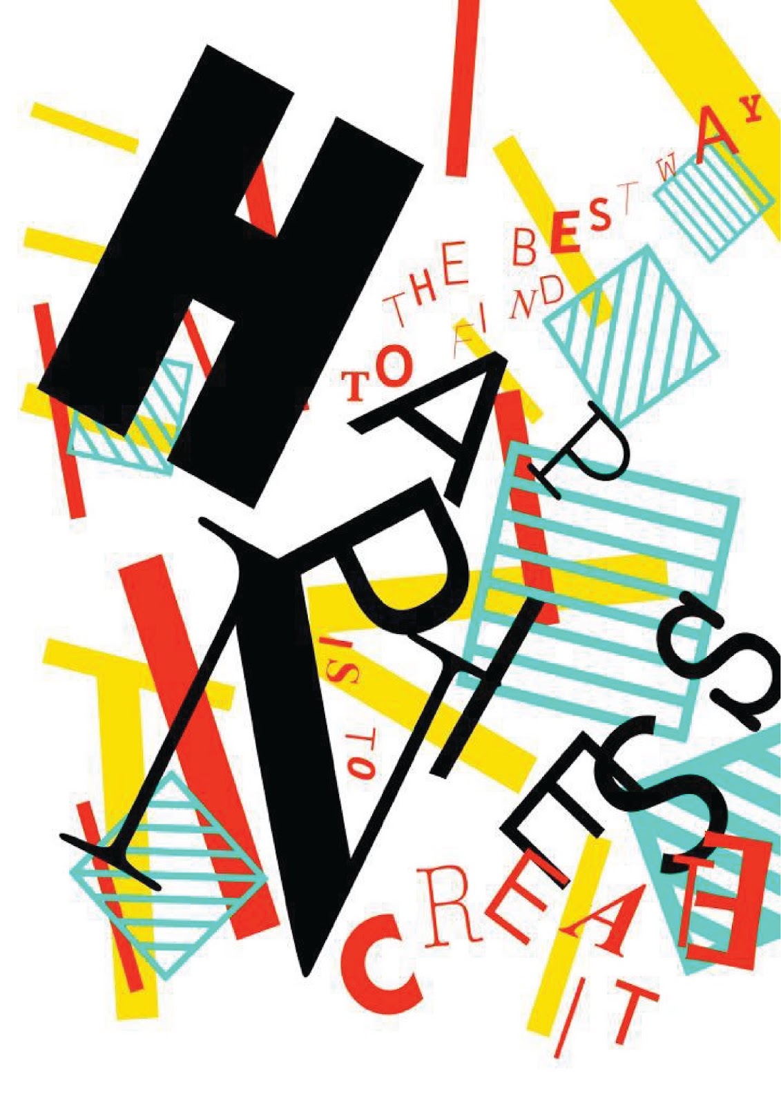 Maneenuch's : [Creative illustration] 5 Typo posters finish up & fix color