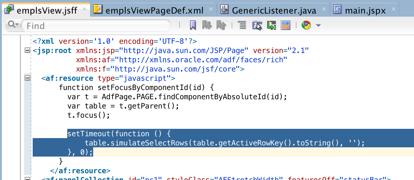 Andrej Baranovskij Blog Adf 12c Table Crud Fix For Auto Focus