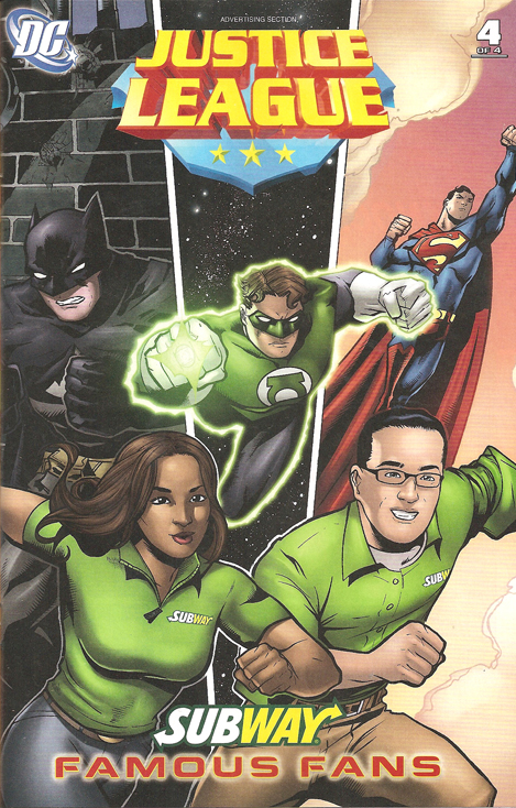 Comic Kathy: Subway / Justice League Famous Fans #4