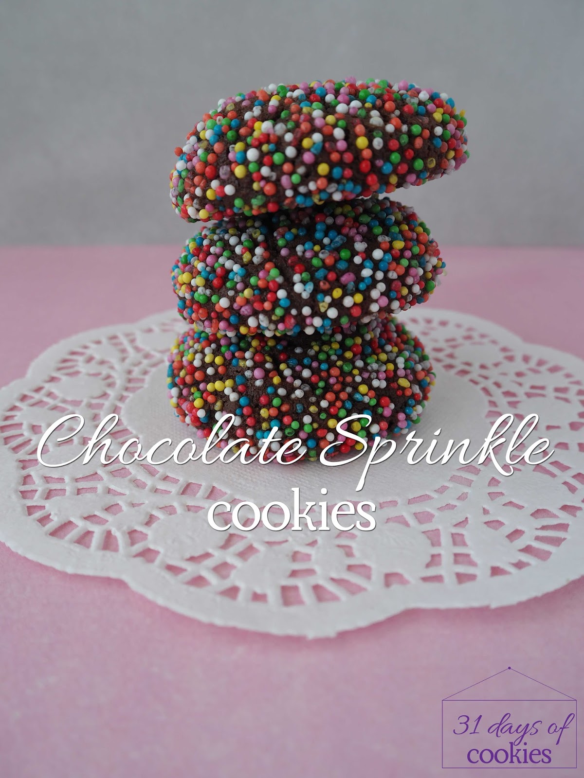 Chocolate Sprinkle cookies | Life Behind The Purple Door
