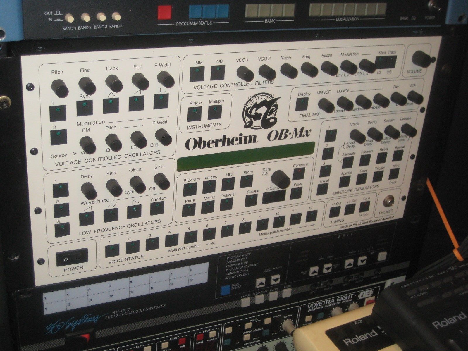 MATRIXSYNTH: Rick Wakeman Oberheim OB-MX 8-Voice Rack Synthesizer