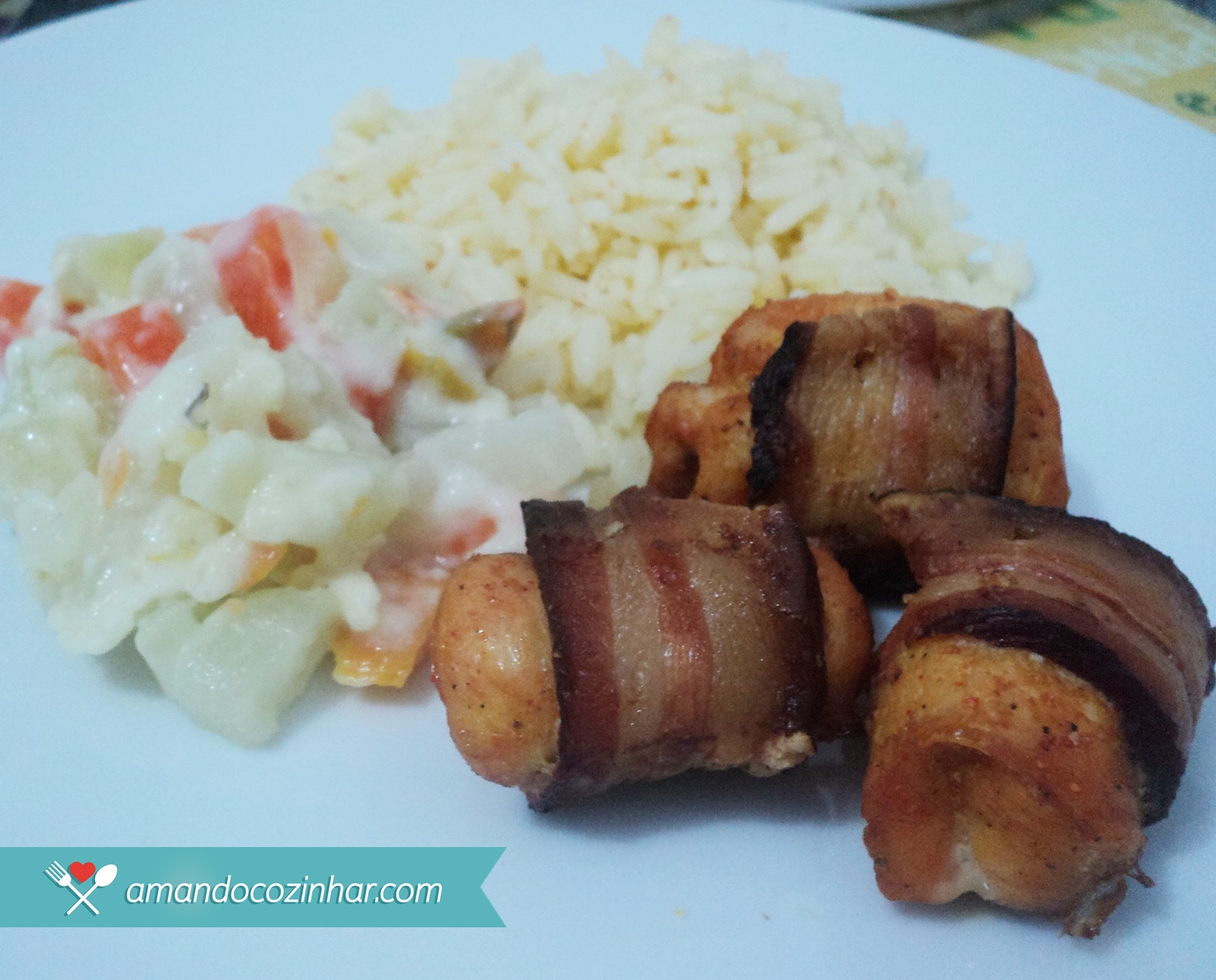 Frango com Bacon no forno | Receita rápida e simples de fazer