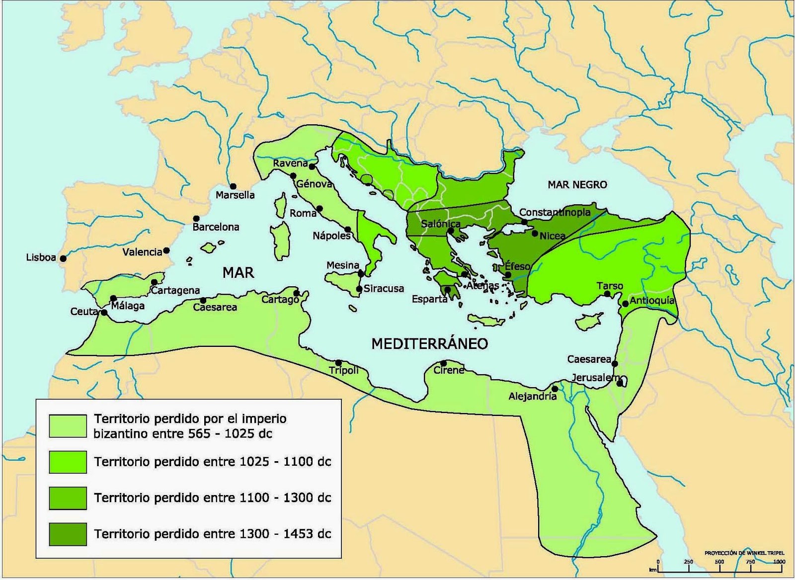 Profesor de Historia, Geografía y Arte: Mapas de la Alta Edad Media