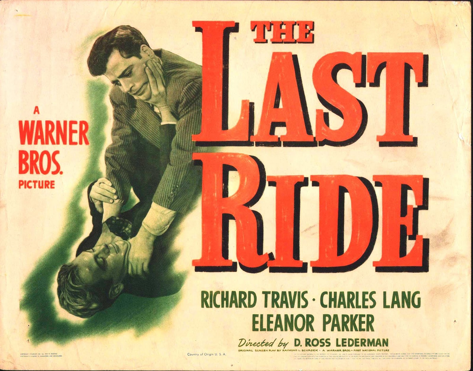 Laura's Miscellaneous Musings: Tonight's Movie: The Last Ride (1944 ...