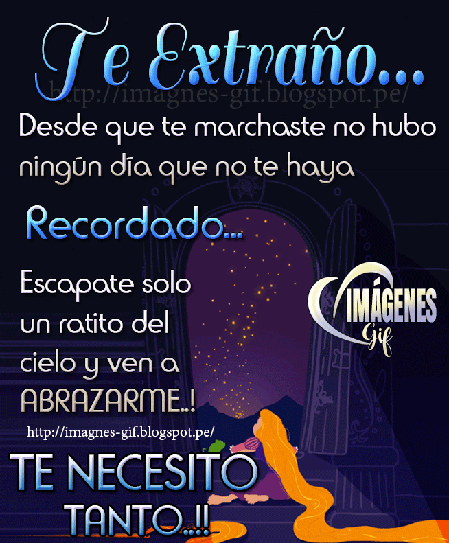 Imágenes Gif: Te extraño mucho