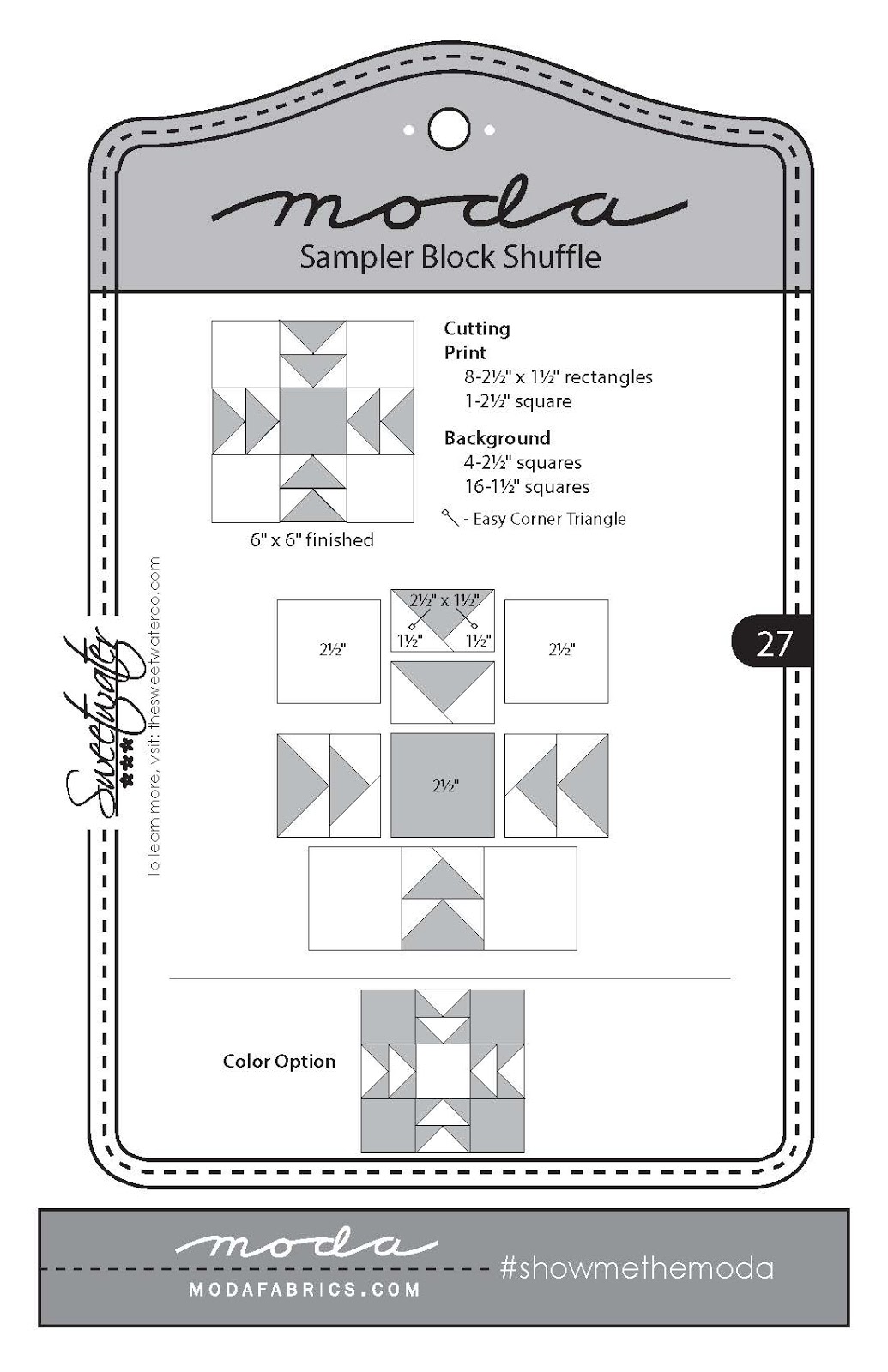 Quilters' Quarters: Moda Sampler Block Shuffle
