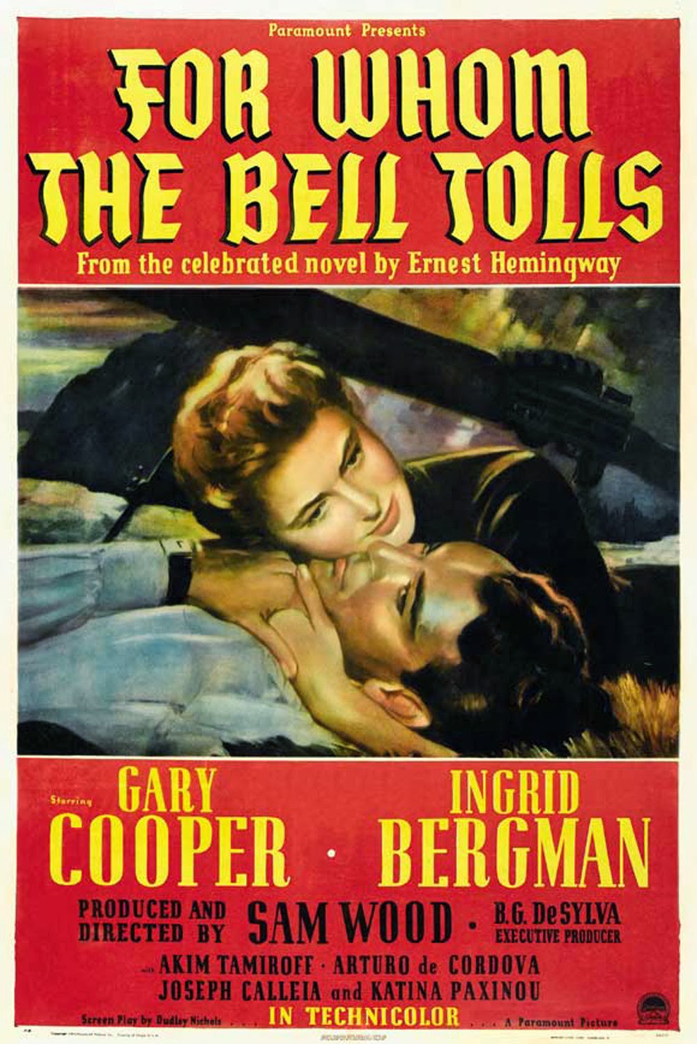Wind: Ingrid Bergman as Maria from For Whom The Bell Tolls (1943)