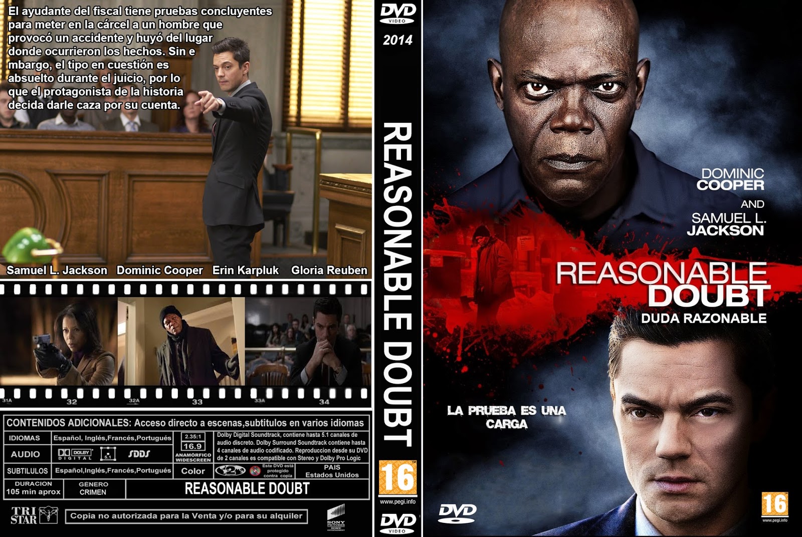 PB | DVD Cover / Caratula FREE: REASONABLE DOUBT - DVD COVER 2014 ...