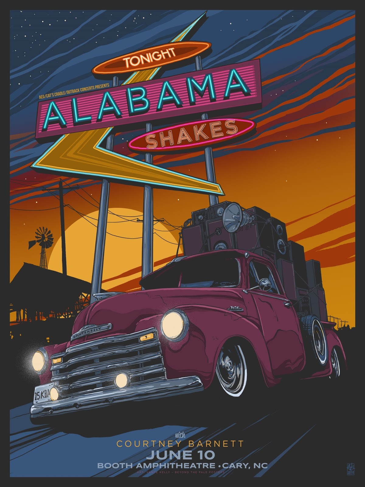 INSIDE THE ROCK POSTER FRAME BLOG: Vance Kelly Alabama Shakes Poster ...