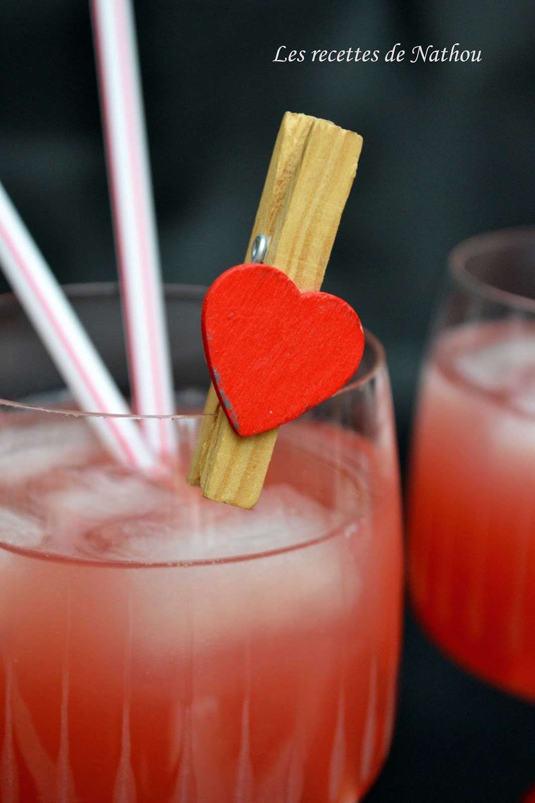 Ma cuisine au fil de mes idées...: Cocktail rouge passion "Saint-Valentin"