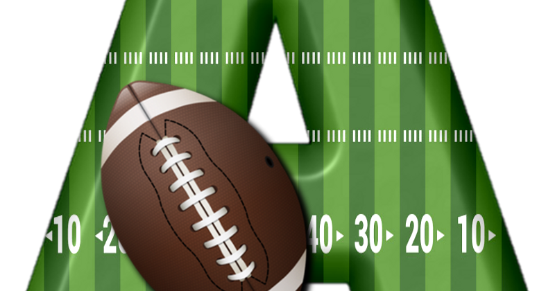 M. Michielin Alphabets: AMERICAN FOOTBALL BALL SOCCER SPORT ALPHABET ...