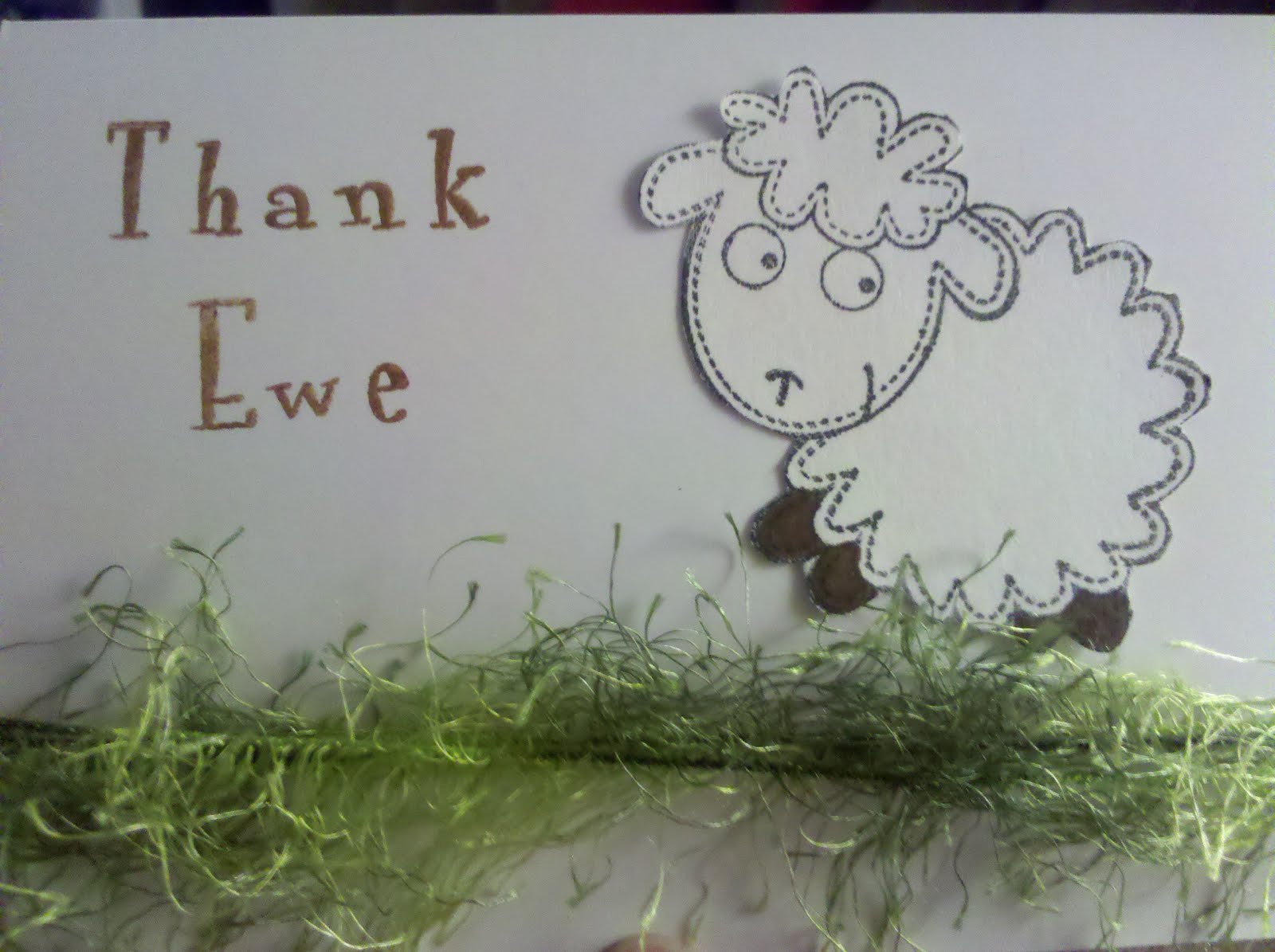 Flutterby Designs: Thank Ewe