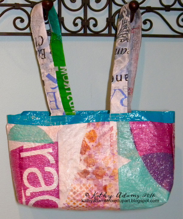 Mixed Up Art: Reusable Tote Made from Plastic Bags