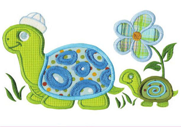 Dreams Free Embroidery: Baby Turtle Free Embroidery