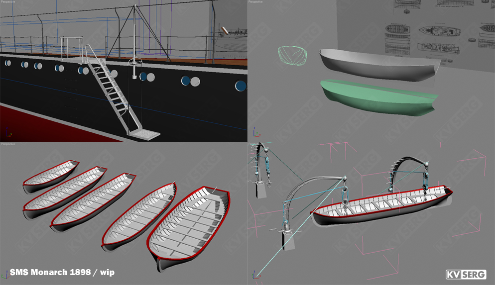 KVSERG ART: Additional images of the model SMS Monarch 1898