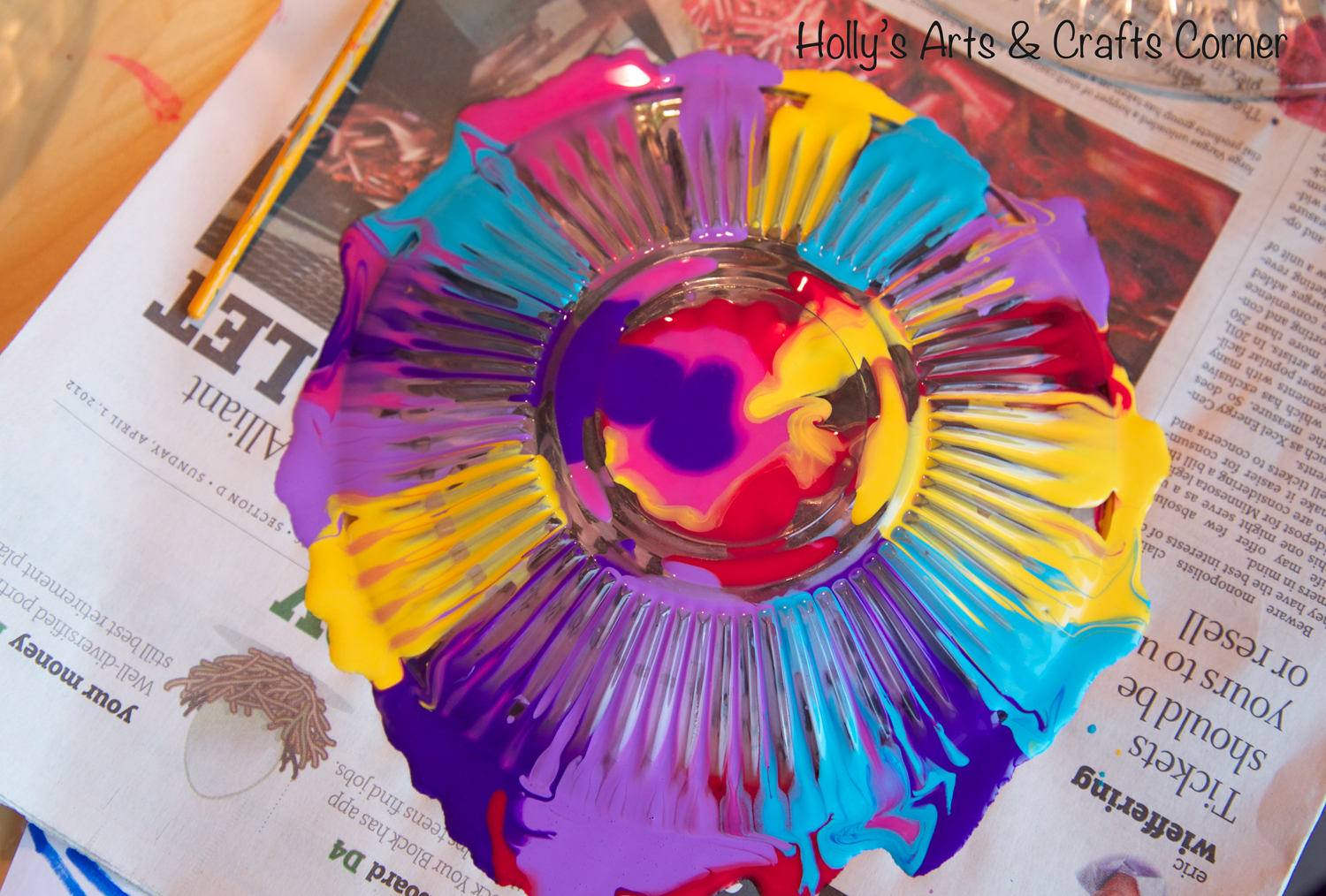 Holly's Arts and Crafts Corner: Craft Project: Handpainted Garden Art