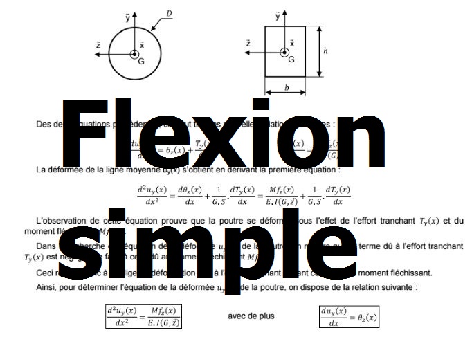Cours de flexion simple | Cours génie civil - Outils, livres, exercices ...