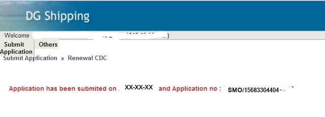 How to apply for renewal of Indian CDC Online