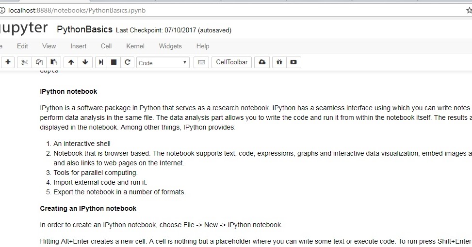 Know your jupyter notebook