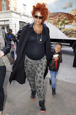 Pregnant Kelis promotes new book with her son with Nas, Knight