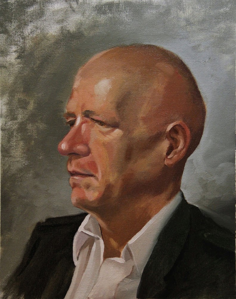 Chris Benavides' Painting Journal: Male Head Study II