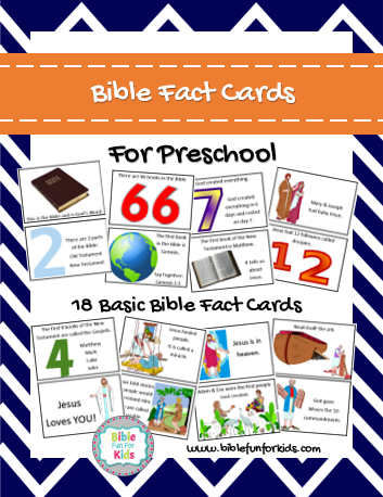 Bible Facts Flash Cards | Bible Fun For Kids
