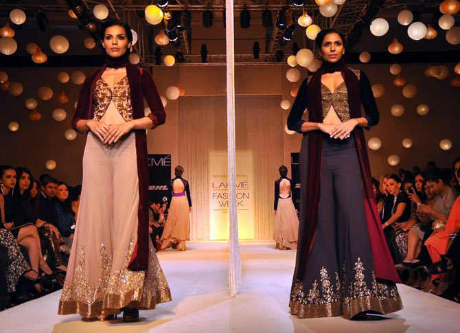 STUNNING INDO WESTERN OUTFITS BY MANISH MALHOTRA
