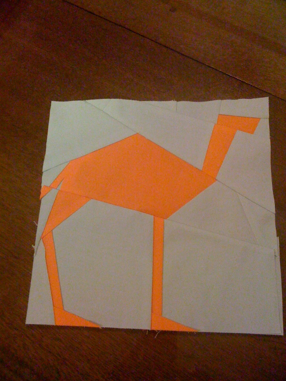 QuiltQuest: FBP - Week 8 - Paper Pieced Camel