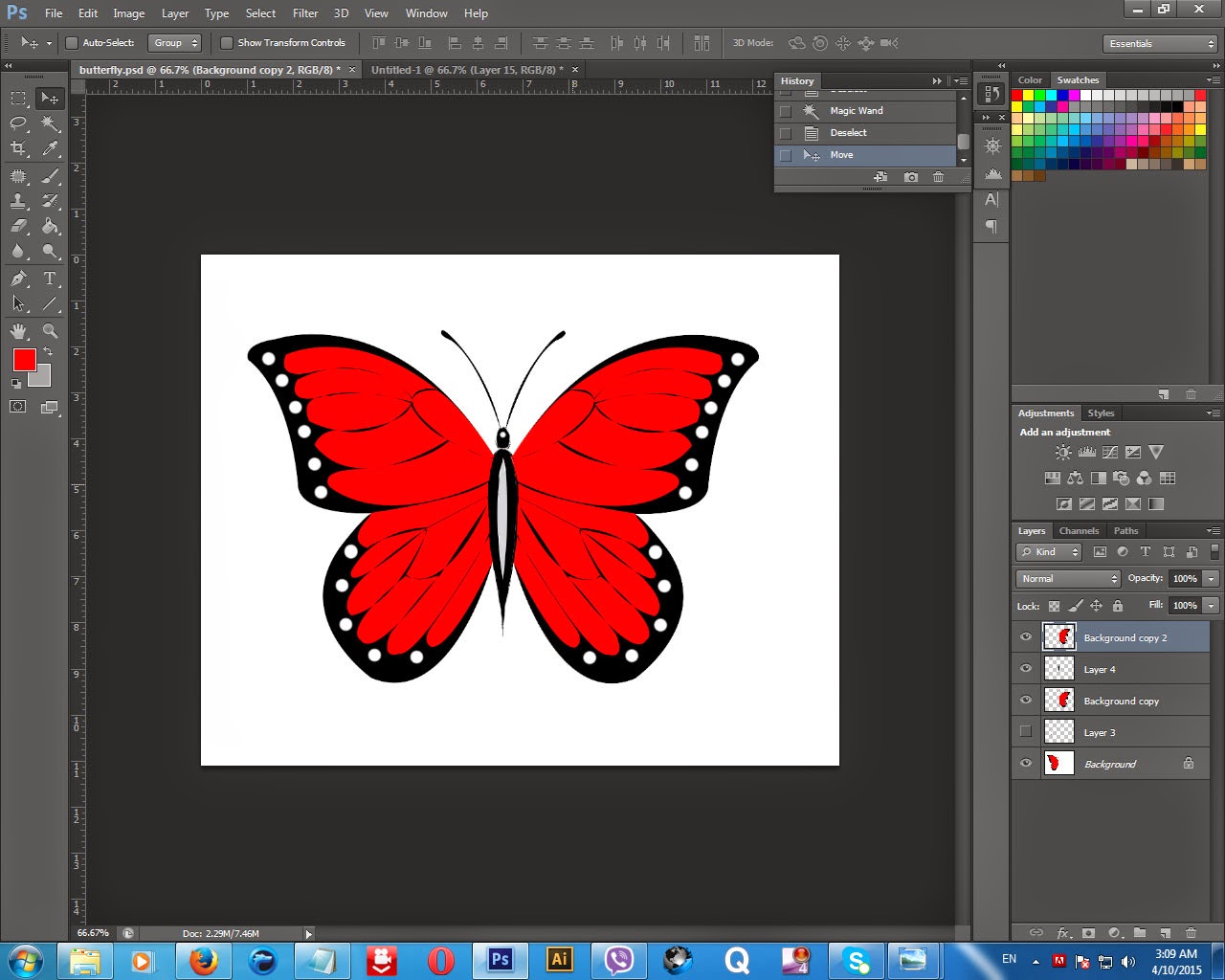 Photoshop Tutorials: Butterfly in Photoshop