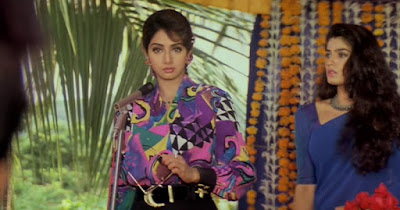 Sridevi: Sridevi, Raveena Tandon and Anil Kapoor in Laadla (1994)