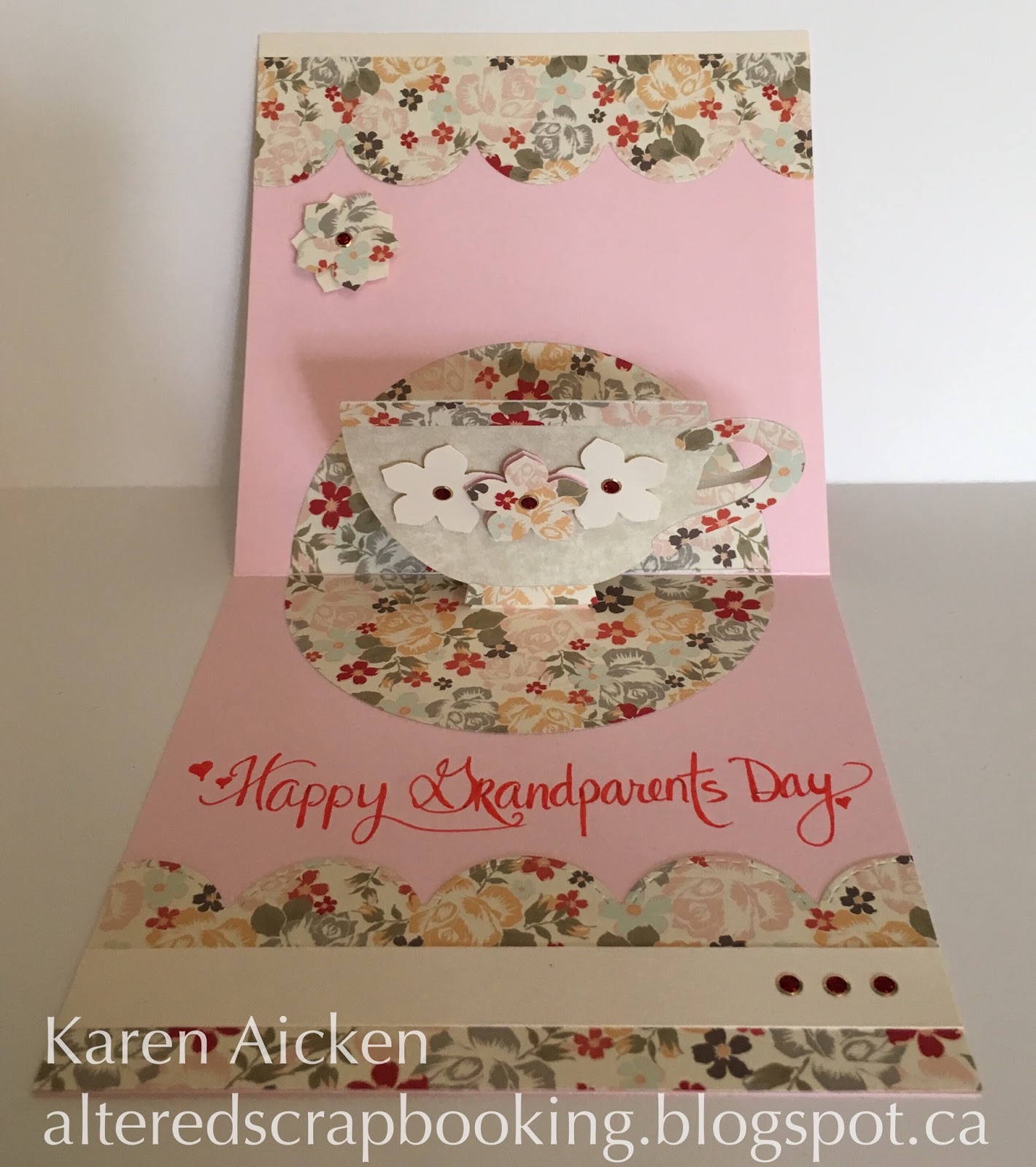 Altered Scrapbooking: Grandparents Day Pop-Up Card