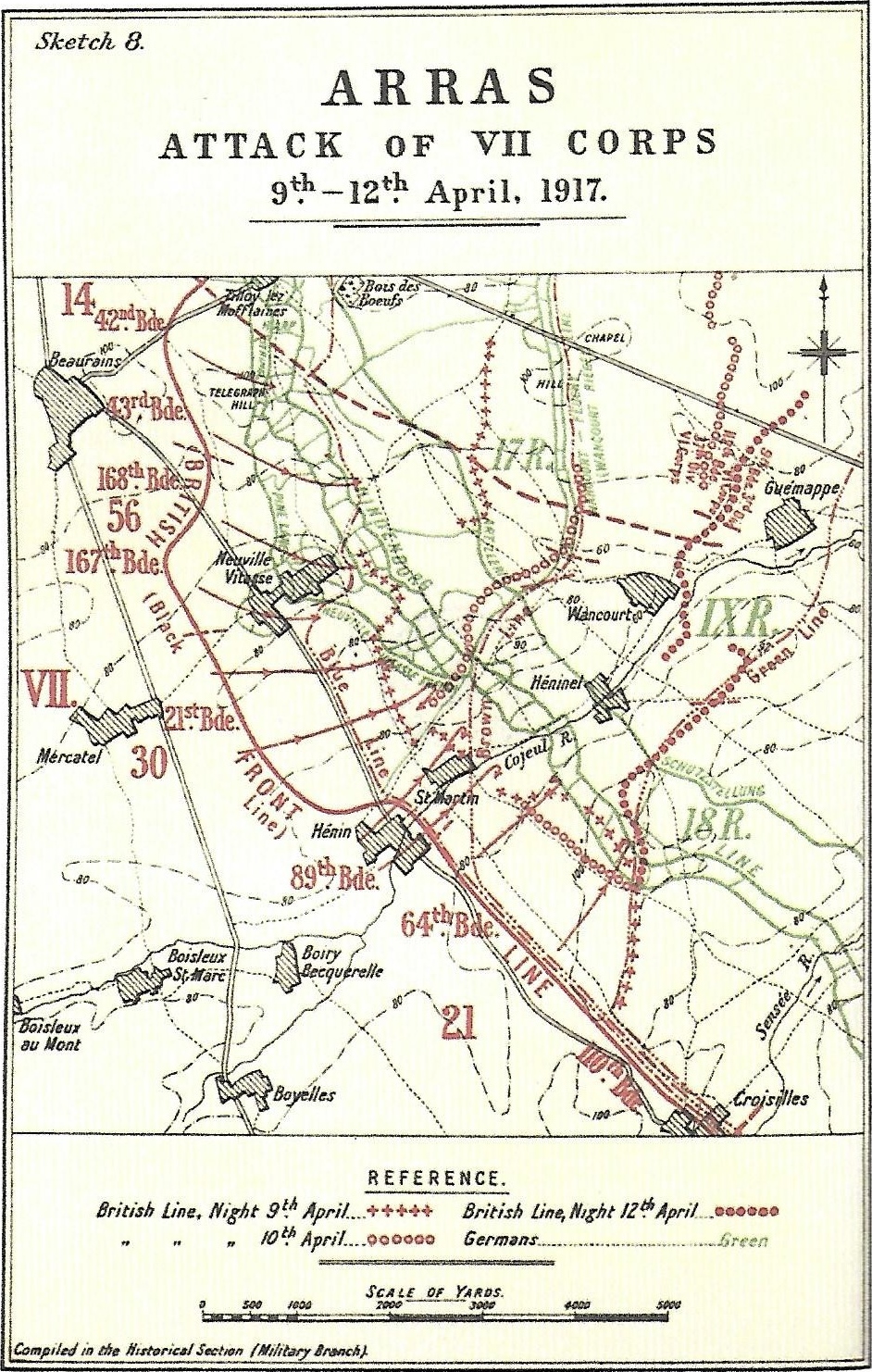 Northumbrian Gunner: Arras - Battle of Arras 9th April 1917