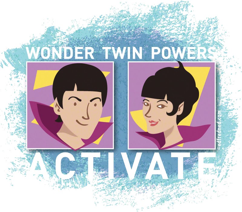 edfredned's sketch blog: The Wonder Twins