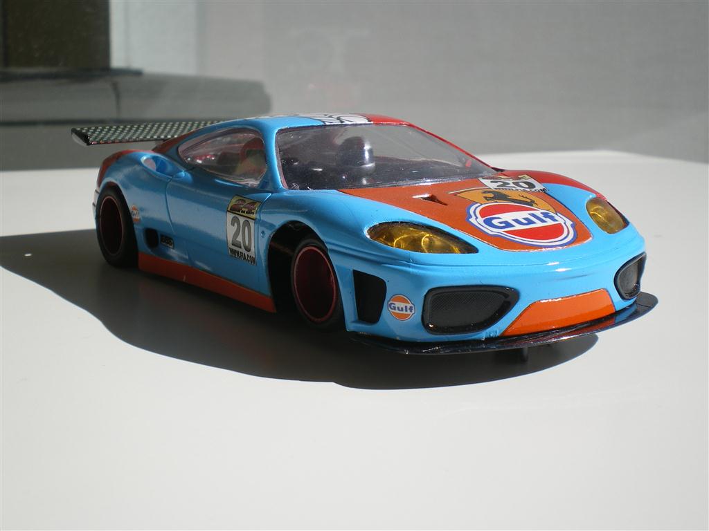 SLOT COLORS: Ferrari 360 Modena "Gulf-Ferrari"