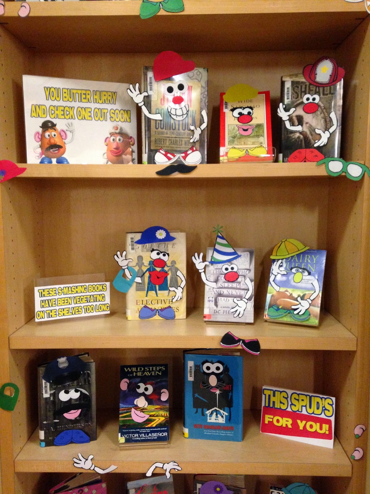 Librarian on Display: November: Book Potatoes Display