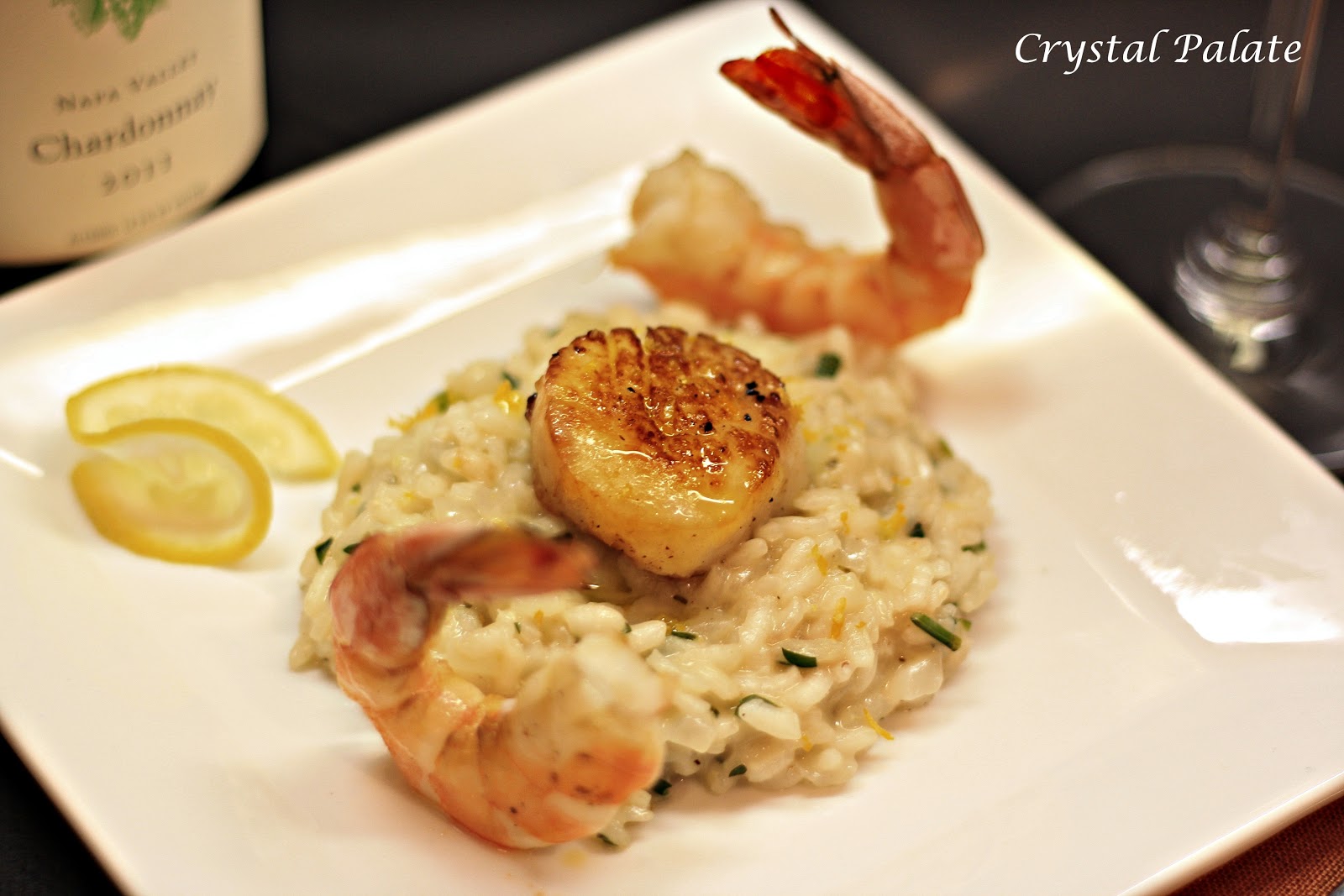 The Crystal Palate: Meyer Lemon Risotto w/Roasted Shrimp & Seared Sea ...