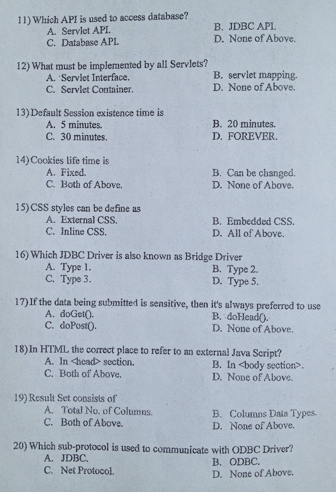 Punjab University Past Papers: May 2014