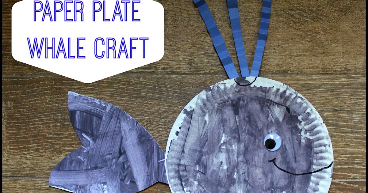 Paper Plate Whale Craft