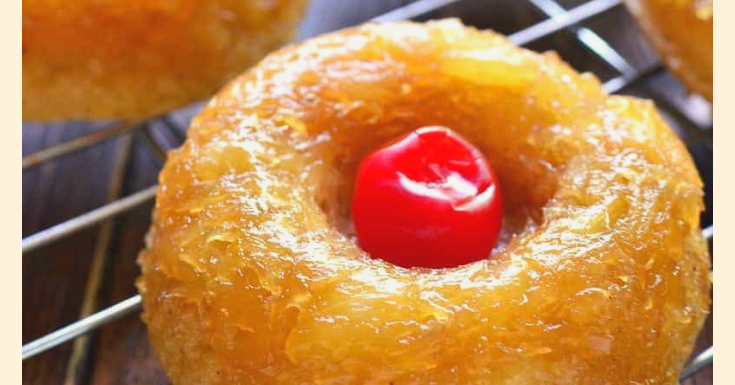 PINEAPPLE UPSIDE DOWN DONUTS - Tasty Kitchen Recipes