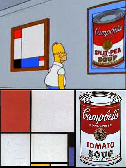 CON C DE CANDELA: Arte en Los Simpsons