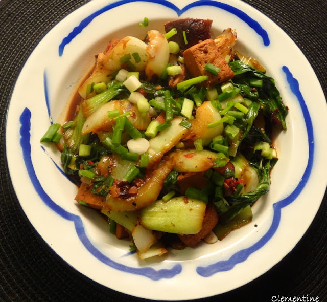 Le blog de Clementine: Paksoy au tofu et haricots noirs fermentés