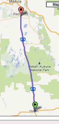 4 pedals & 4 paws: Ouyen to Red Cliffs